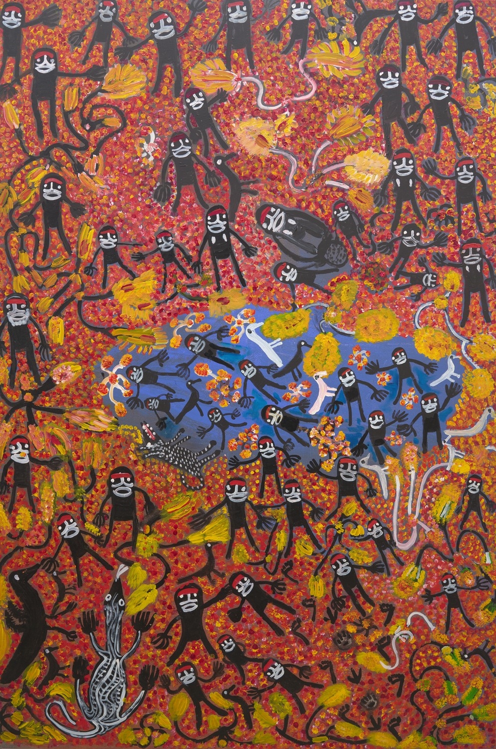 Mary McLean Pantjiti | At the Waterhole | MutualArt