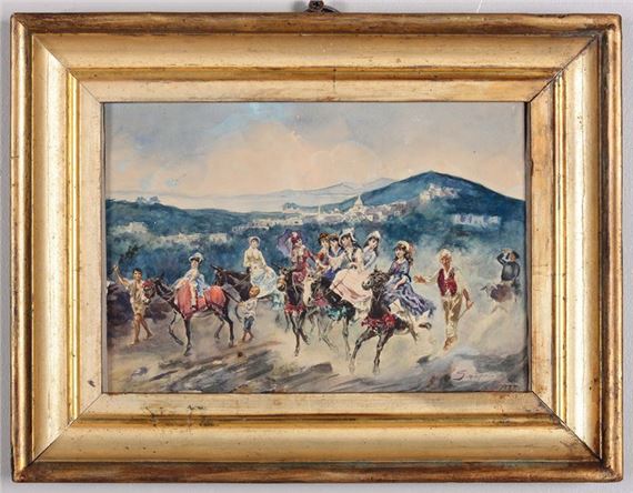 Attilio Simonetti | Corsa degli asini (1887) | MutualArt