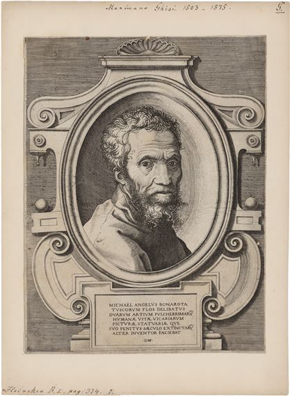 Marcello Venusti | Portraitbüste des Michelangelo Buonarotti (1564 ...