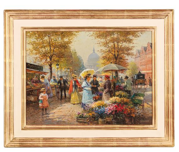 Detlev Nitschke | A Flower Market | MutualArt