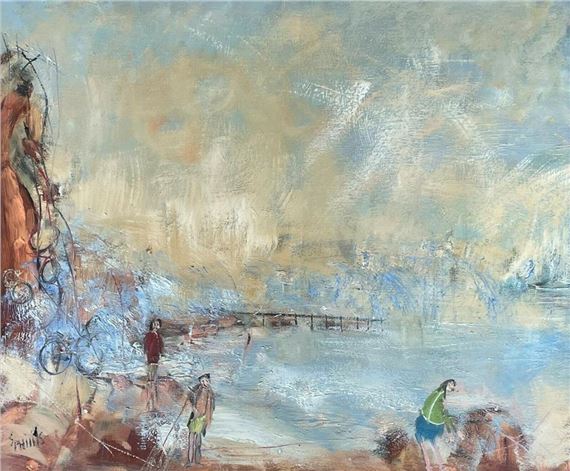 Stephen Phillis | Rock Climbing Black Rock | MutualArt