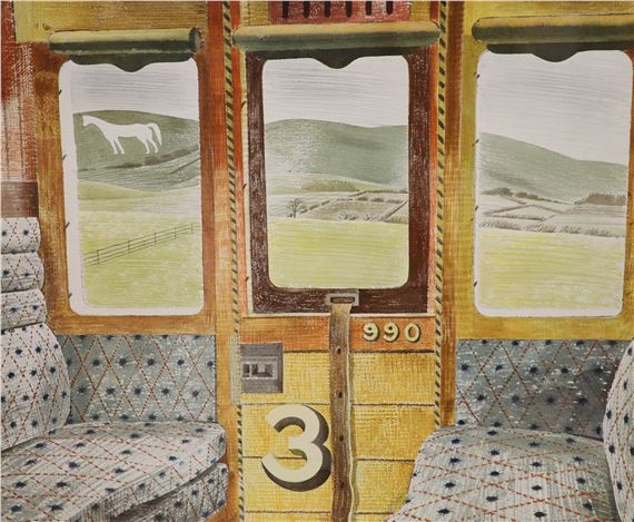 Eric Ravilious | Train landscape | MutualArt
