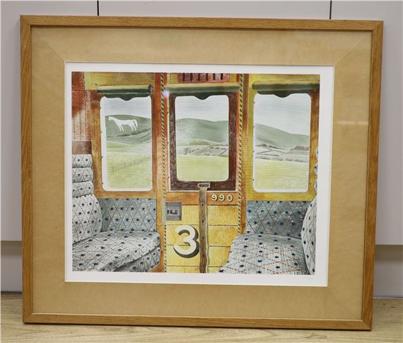 Eric Ravilious | Train landscape | MutualArt