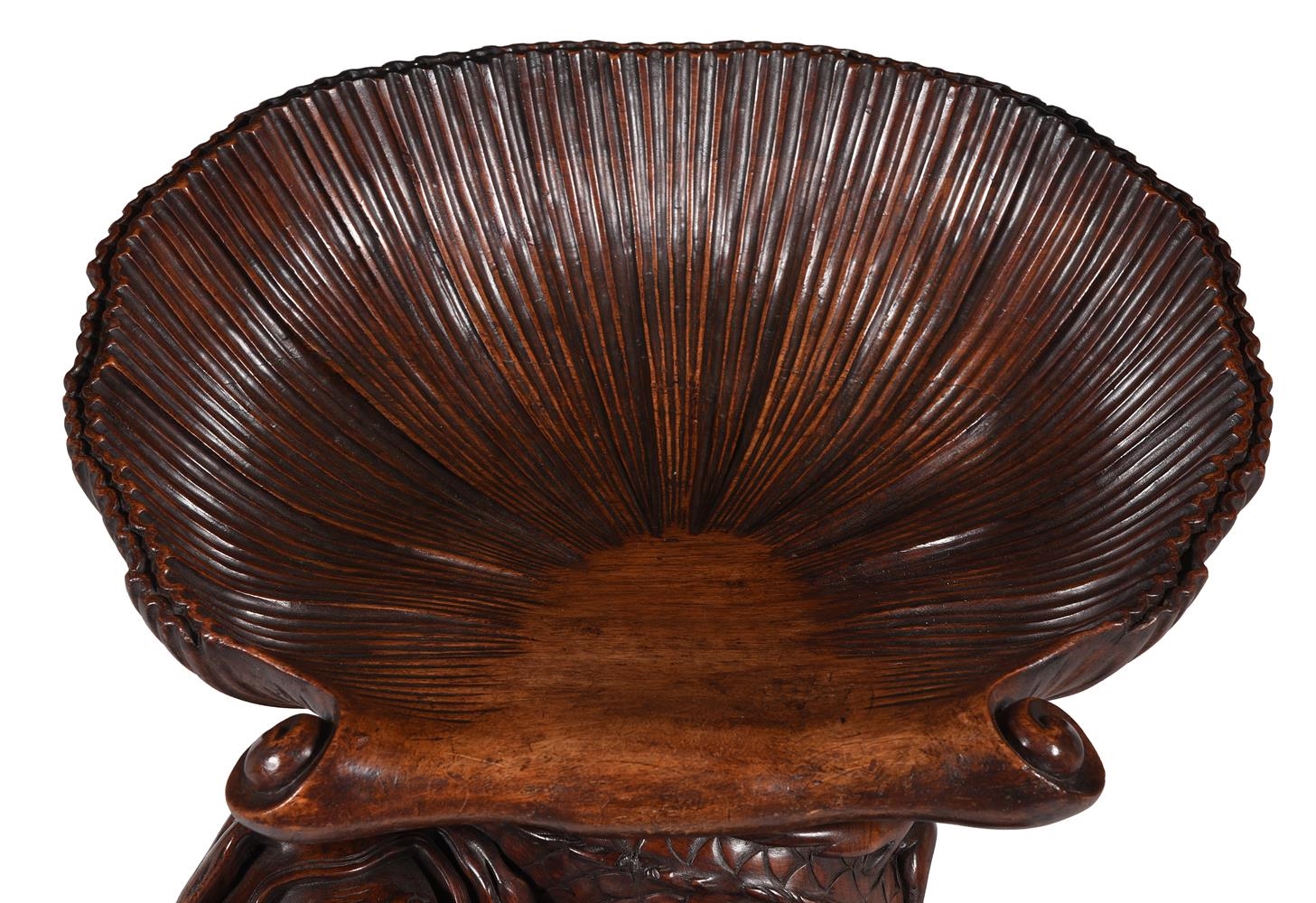 Francesco Toso | AN ITALIAN CARVED MAHOGANY FIGURAL 'GROTTO' CHAIR ...