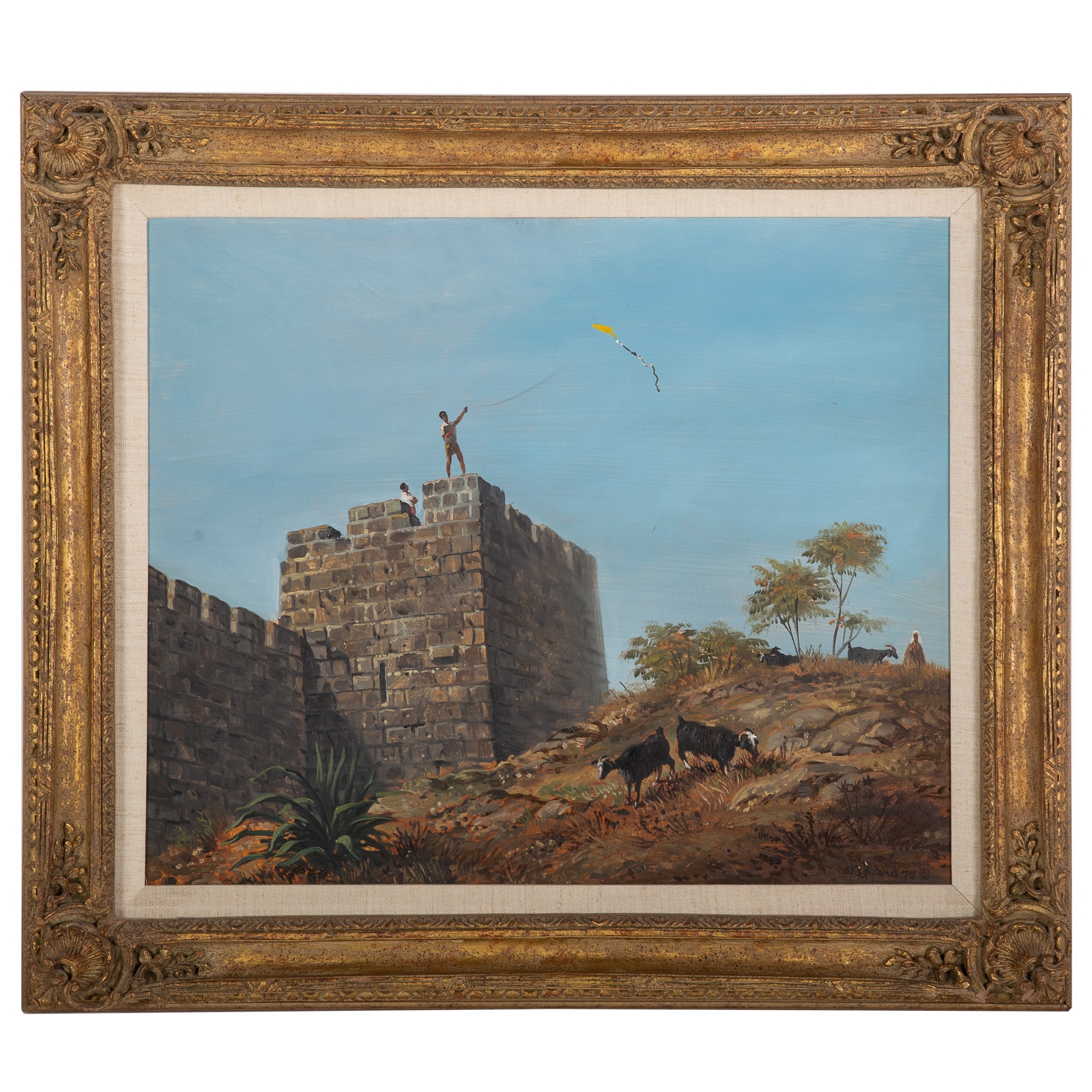 Joseph Sheppard | Boy Flying Kite (1974) | MutualArt