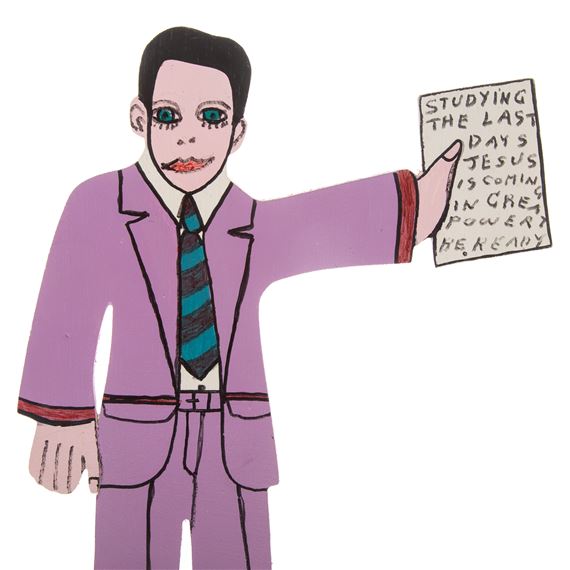 Howard Finster | Self Portrait as Preacher | MutualArt