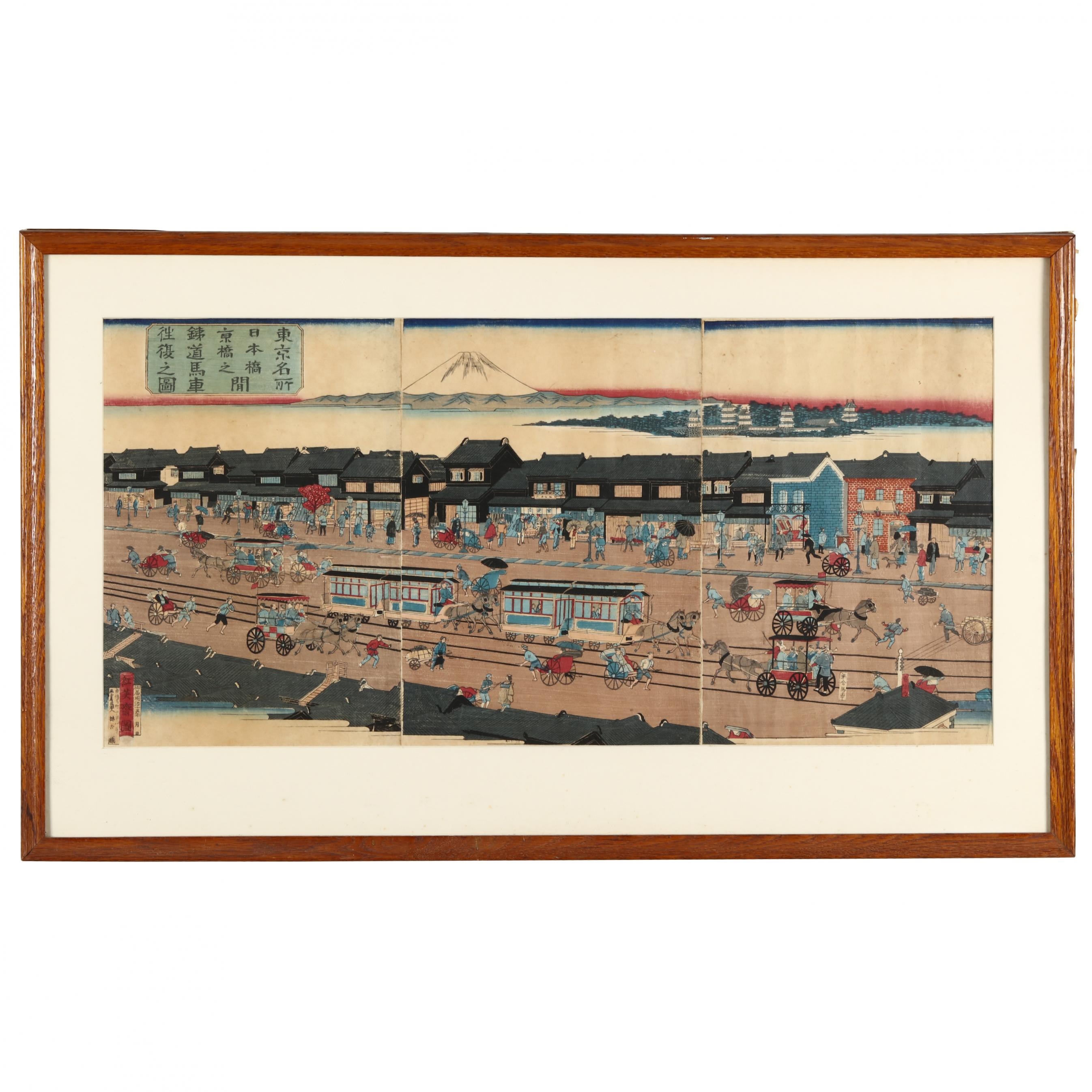 Utagawa Hiroshige | Nihonbashi Triptych | MutualArt