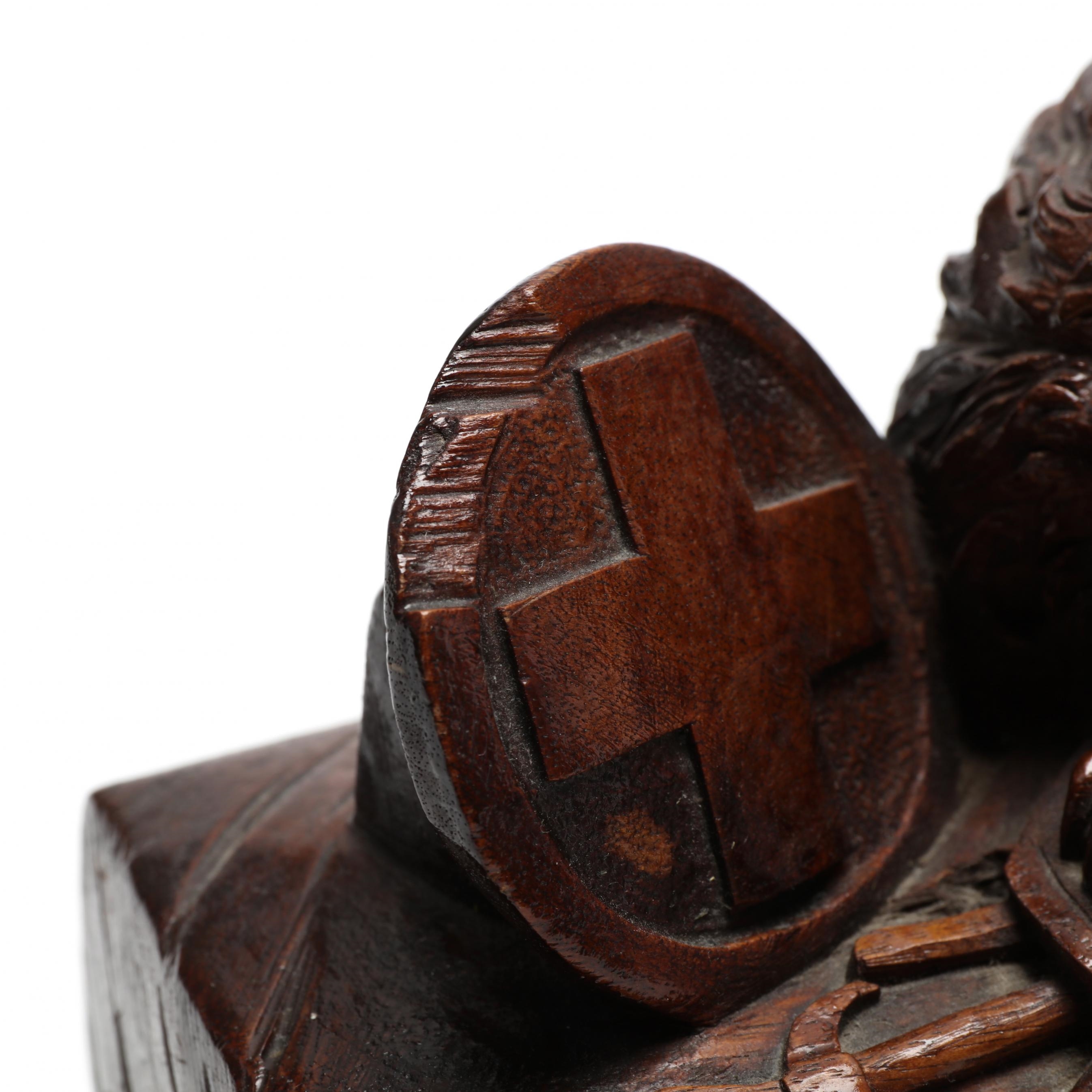 Bertel Thorvaldsen | Swiss Wood Carved Lion of Lucern (19th Century) | MutualArt