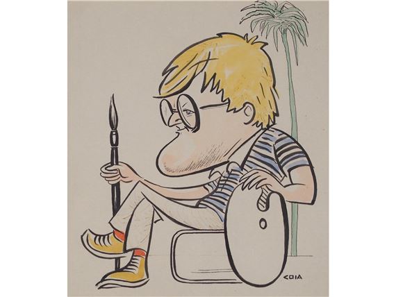 Emilio Coia | PORTRAIT OF DAVID HOCKNEY | MutualArt