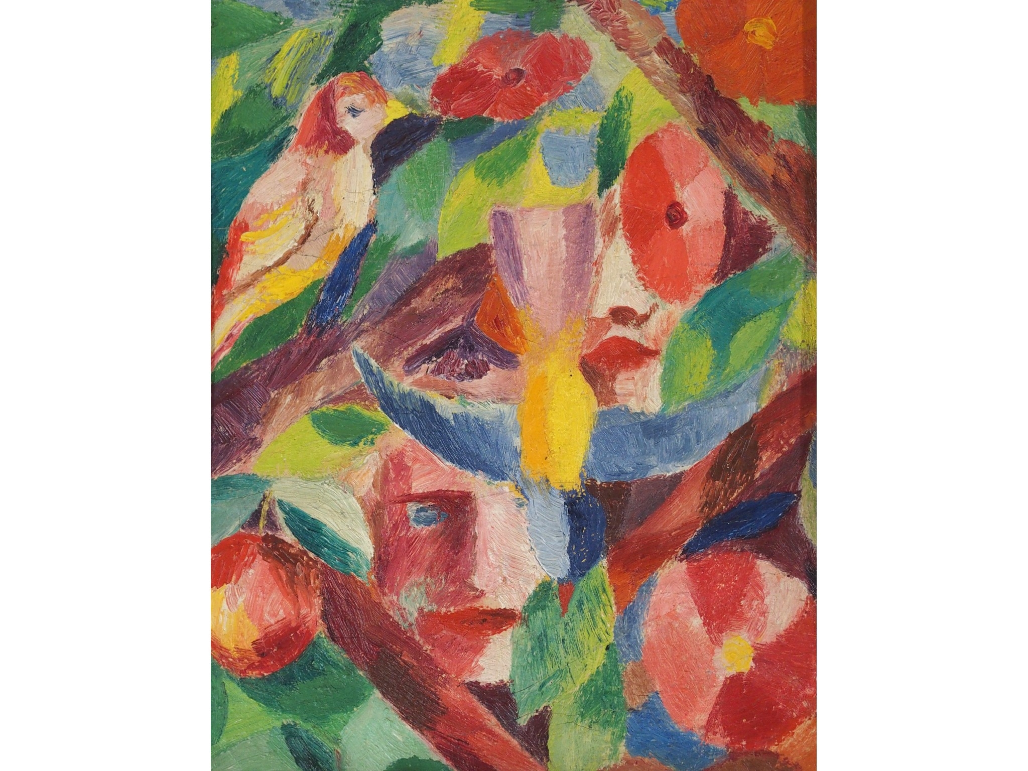 Donald Bain | SELF PORTRAIT WITH BIRDS (1944) | MutualArt