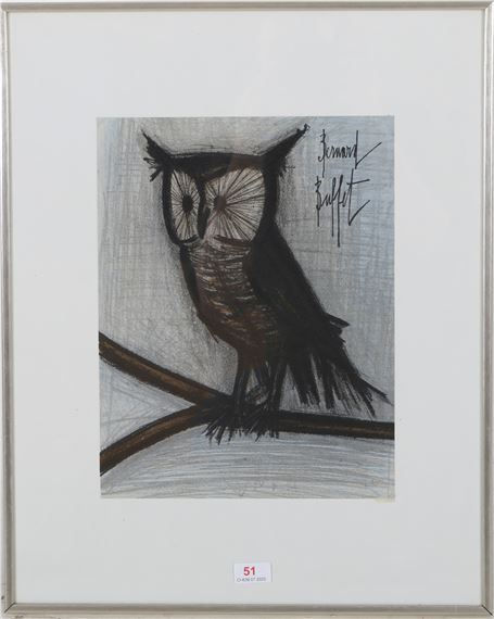 Bernard Buffet | De kleine uil (1968) | MutualArt
