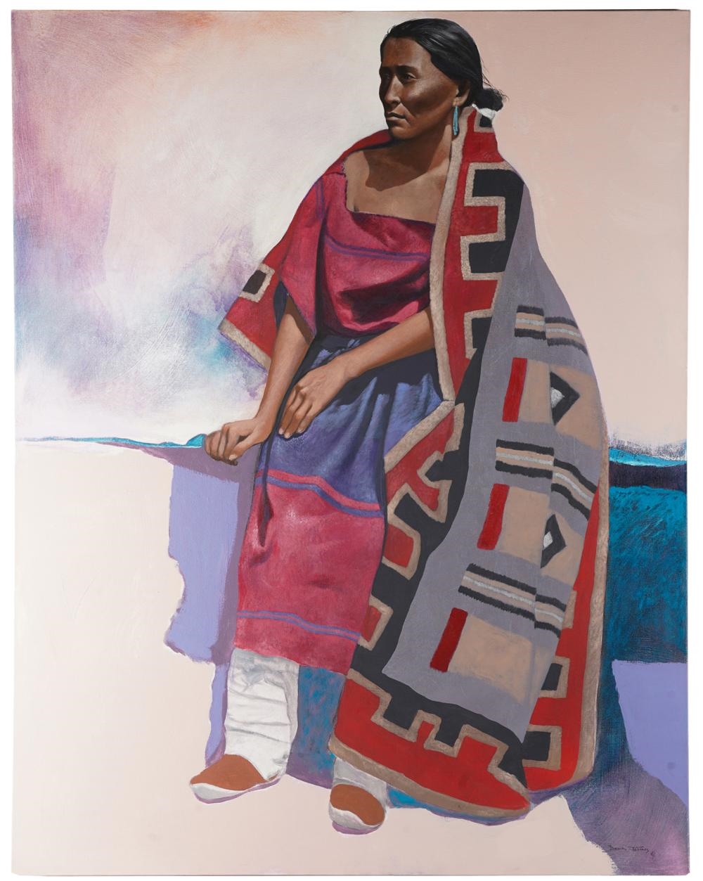 David Johns | Surreal Composition with Indian Chief as Focal Point ...