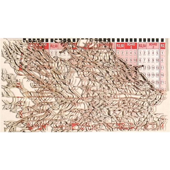 Lyndi Sales | LOTTERY TICKET PAPER CUT-OUT 15 | MutualArt