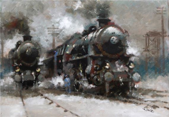 Jaroslav Ronek | PARNÍ LOKOMOTIVY | MutualArt