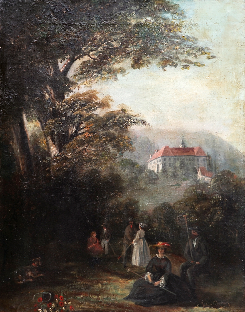 Julius Eduard Marak | SPOLEČNOST NA VÝLETĚ (1870) | MutualArt