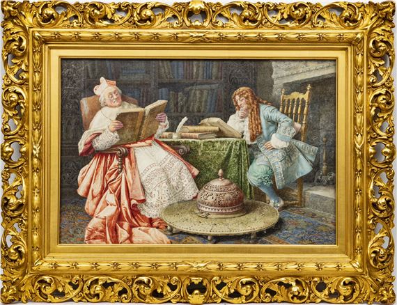 Roberto Raimondi | CARDINAL IN HIS STUDY | MutualArt