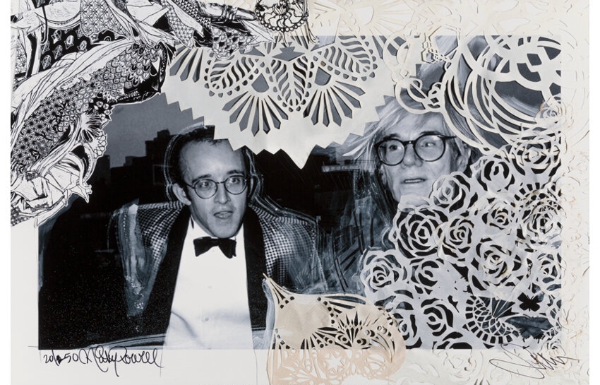 Swoon | Keith Haring and His Idol Andy Warhol (2019) | MutualArt