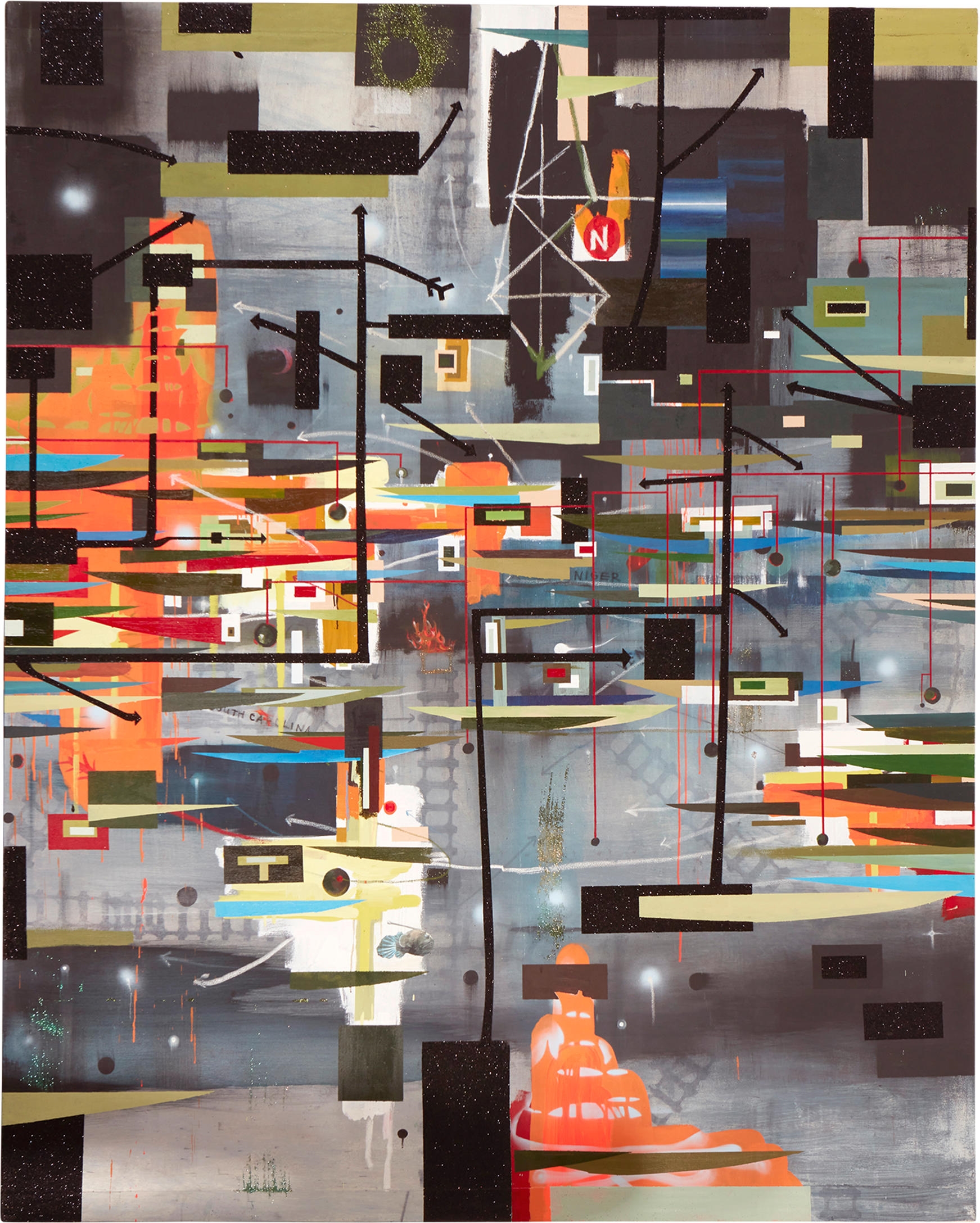 Radcliffe Bailey | Day of Soumbedioune in Dakar (2008) | MutualArt