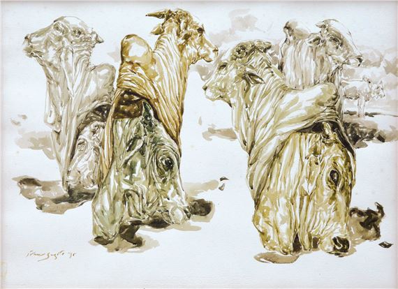 Sagito Ivan | Sapi dalam Sapi (1995) | Artwork performance at auction ...