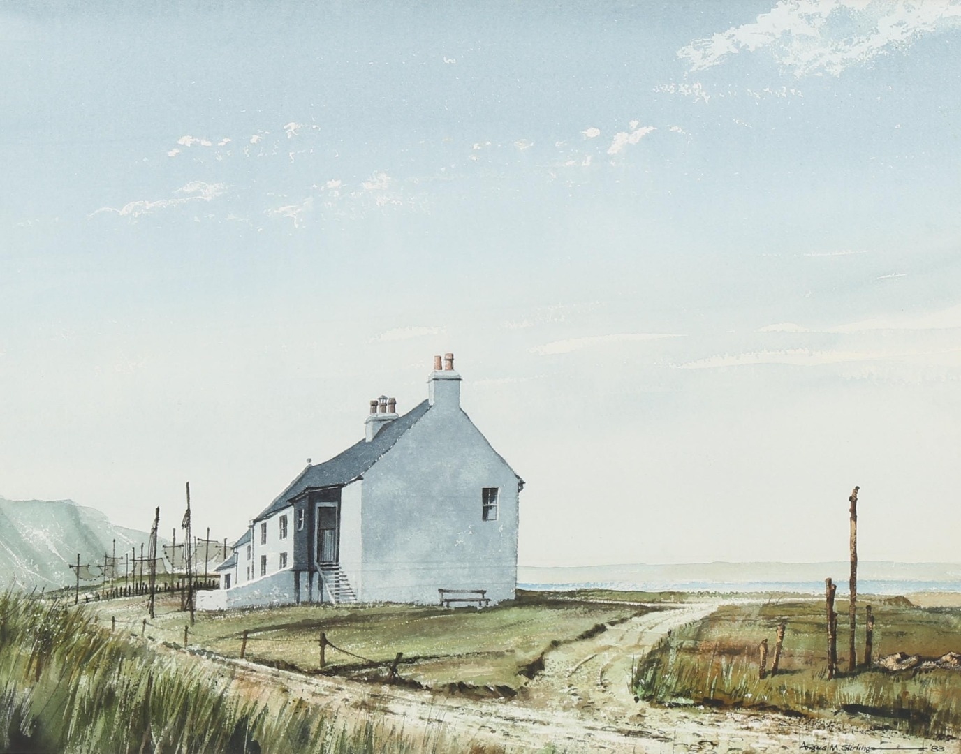 Angus Stirling | fishermen's cottages (1983) | MutualArt