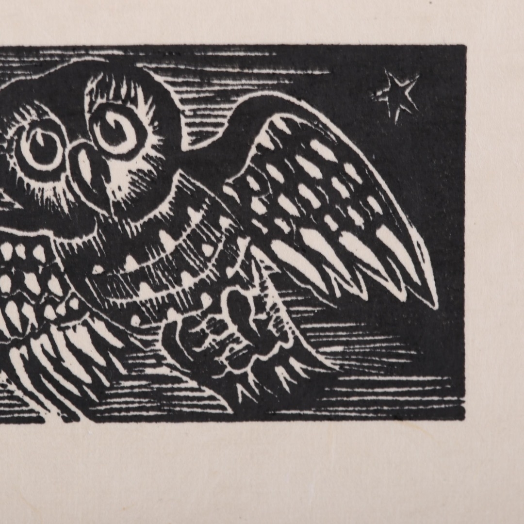 Enid Marx | Owls, from an ABC of Birds and Beasts (1985) | MutualArt