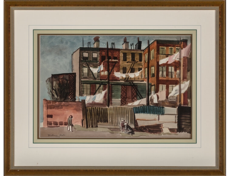 Millard Sheets | Backyard Tenements (1932) | MutualArt