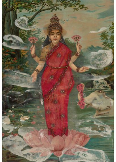 Raja Ravi Varma | Lakshmi (Circa 1930) | MutualArt