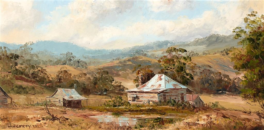 John Hingerty | Landscape with Farm (1977) | MutualArt