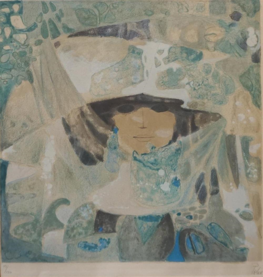 Héctor Poleo | Portrait of a Woman in a Headdress | MutualArt