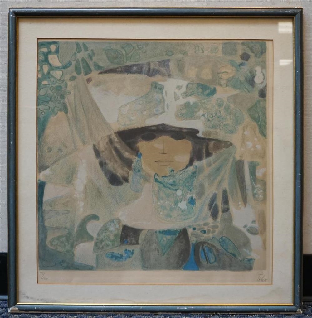 Héctor Poleo | Portrait of a Woman in a Headdress | MutualArt