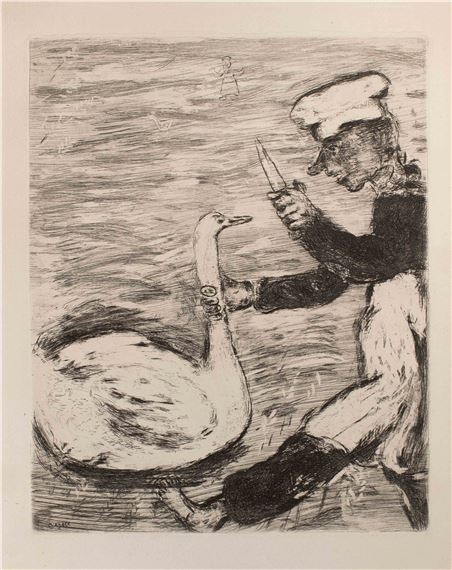 Marc Chagall | The Swan and the Cook | MutualArt