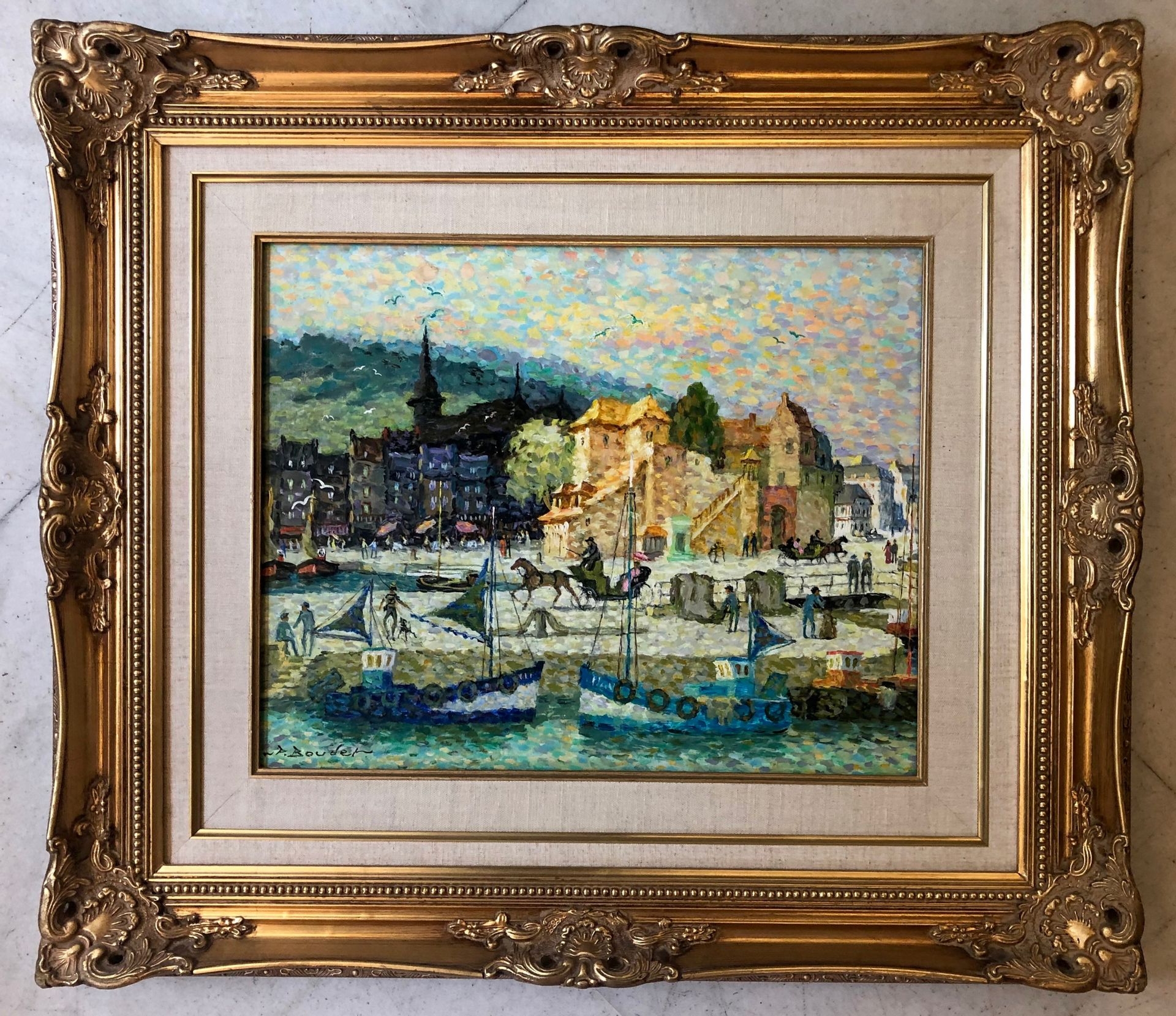 Pierre Boudet | Honfleur la lieutenance et le grand bassin | MutualArt