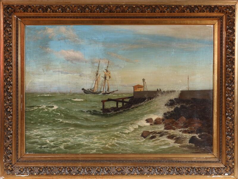 Andreas Christian Riis Carstensen | Coastal view from a pier | MutualArt