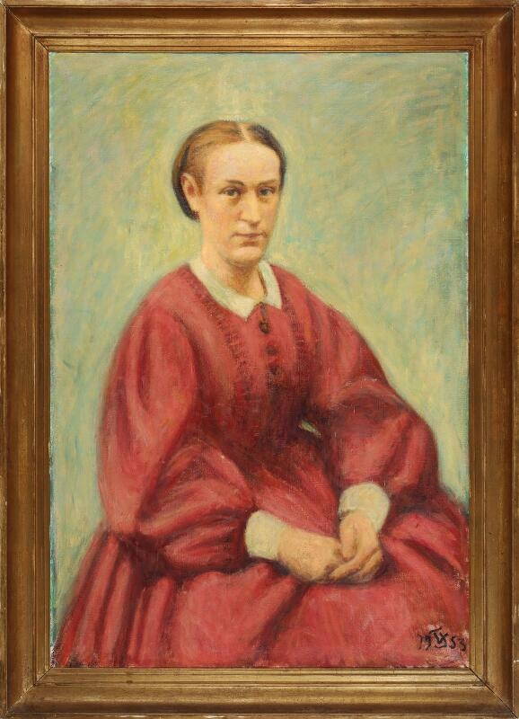 Vilhelm Tetens | Portrait of a woman (1953) | MutualArt