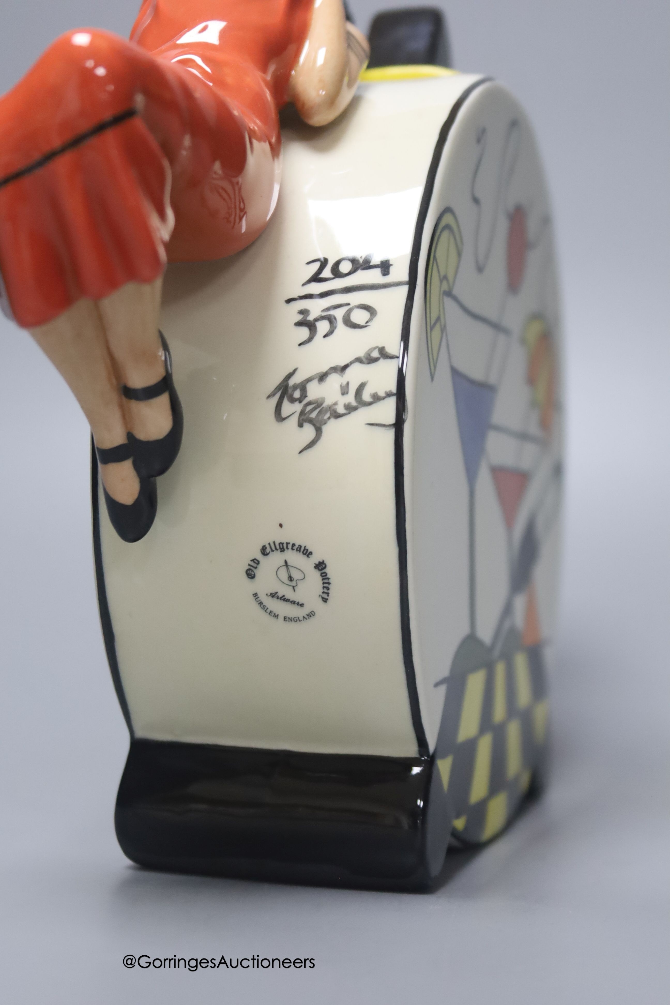 Lorna Bailey | A Lorna Bailey Art Deco style figural teapot | MutualArt