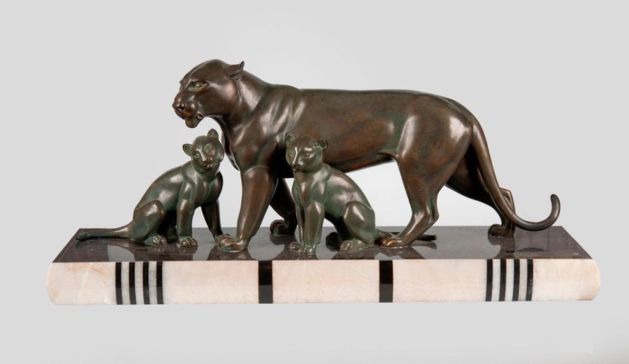 Irénée Rochard | Panthère et ses petits | MutualArt