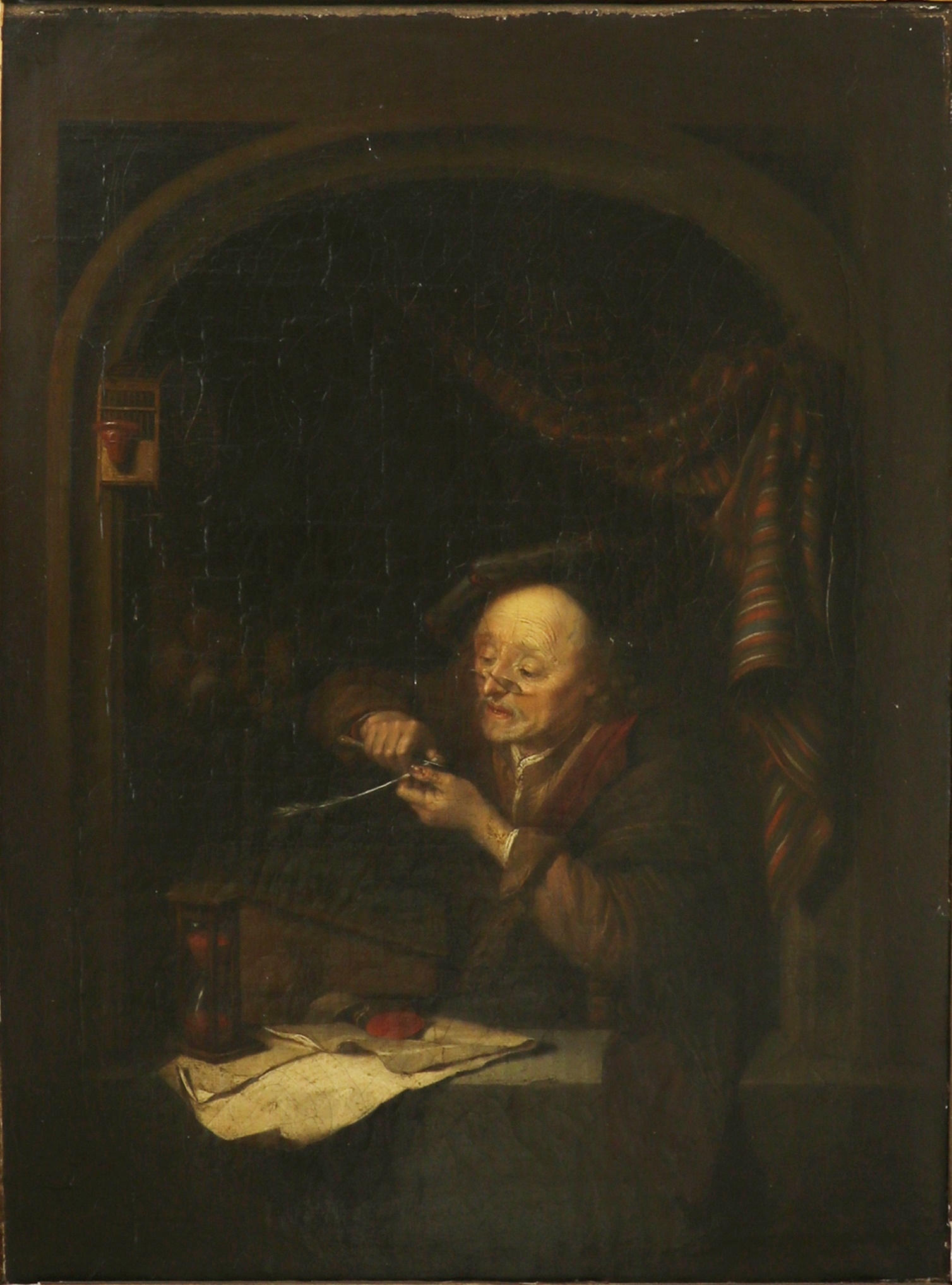 Gerrit Dou | Der Alte Schulmeister (The Old Schoolmaster) | MutualArt
