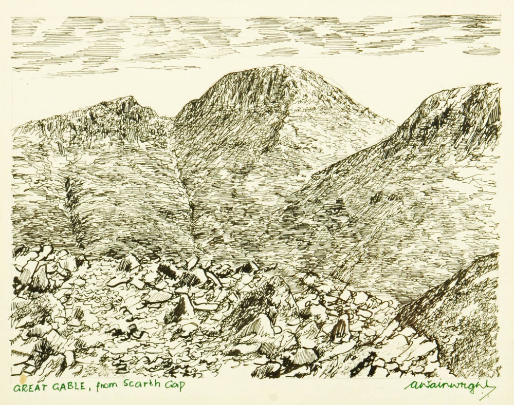 Alfred Wainwright | Great Gable from Scarth Gap | MutualArt