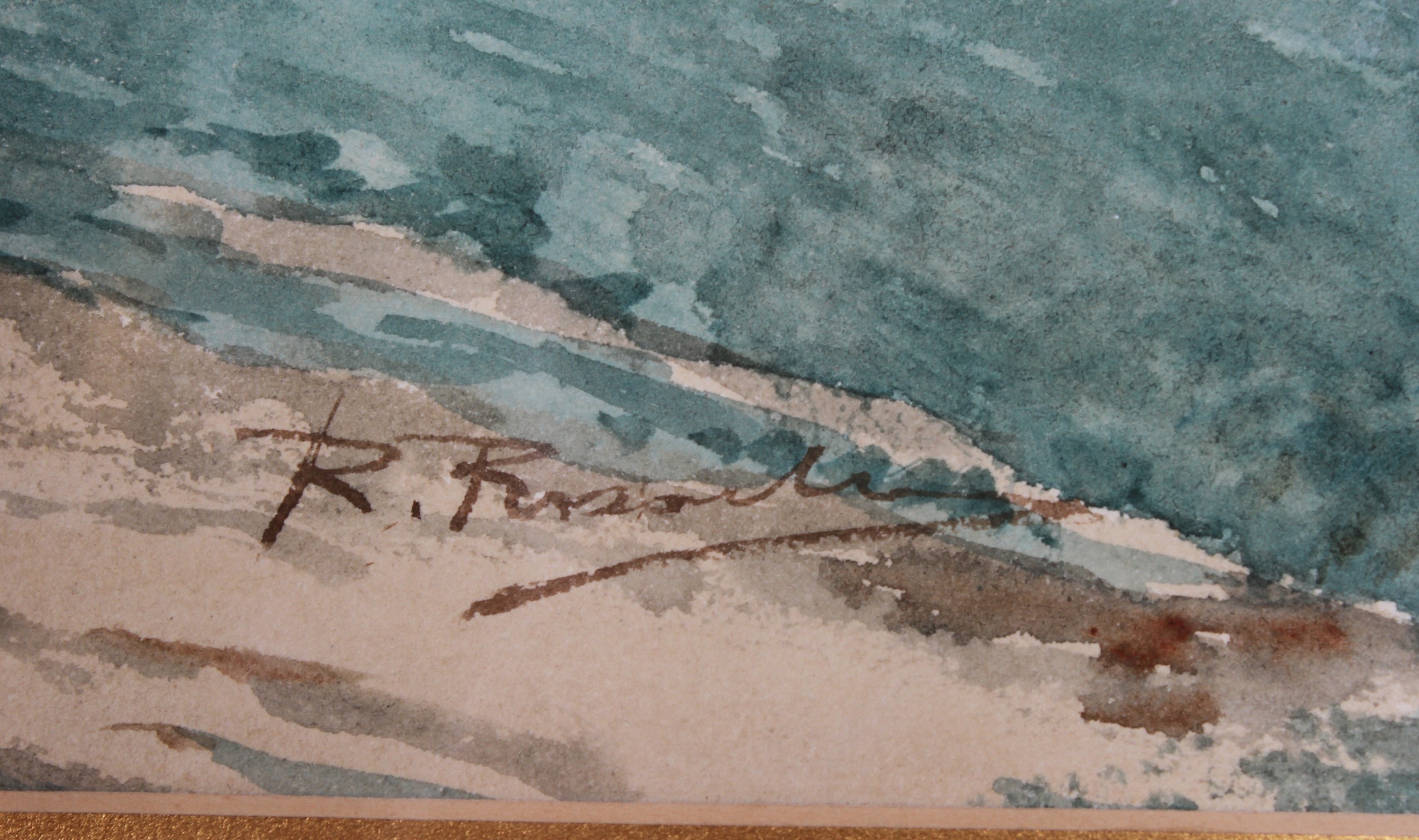 Richard Rosenbaum | Coaching Scene Watercolor | MutualArt