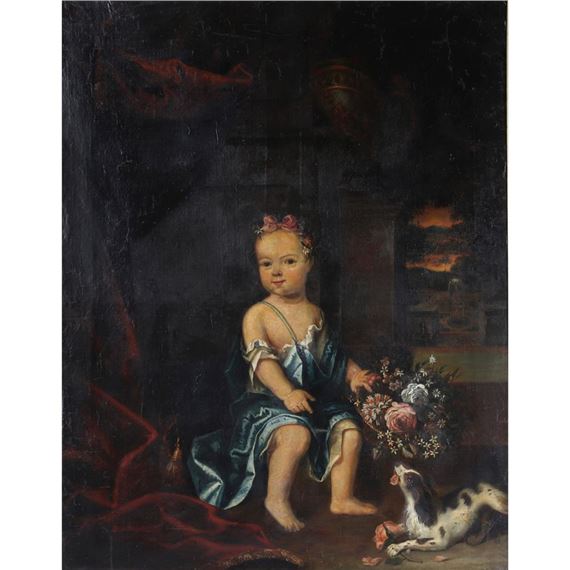 British School, 18th Century | Portrait of a child noble with King ...