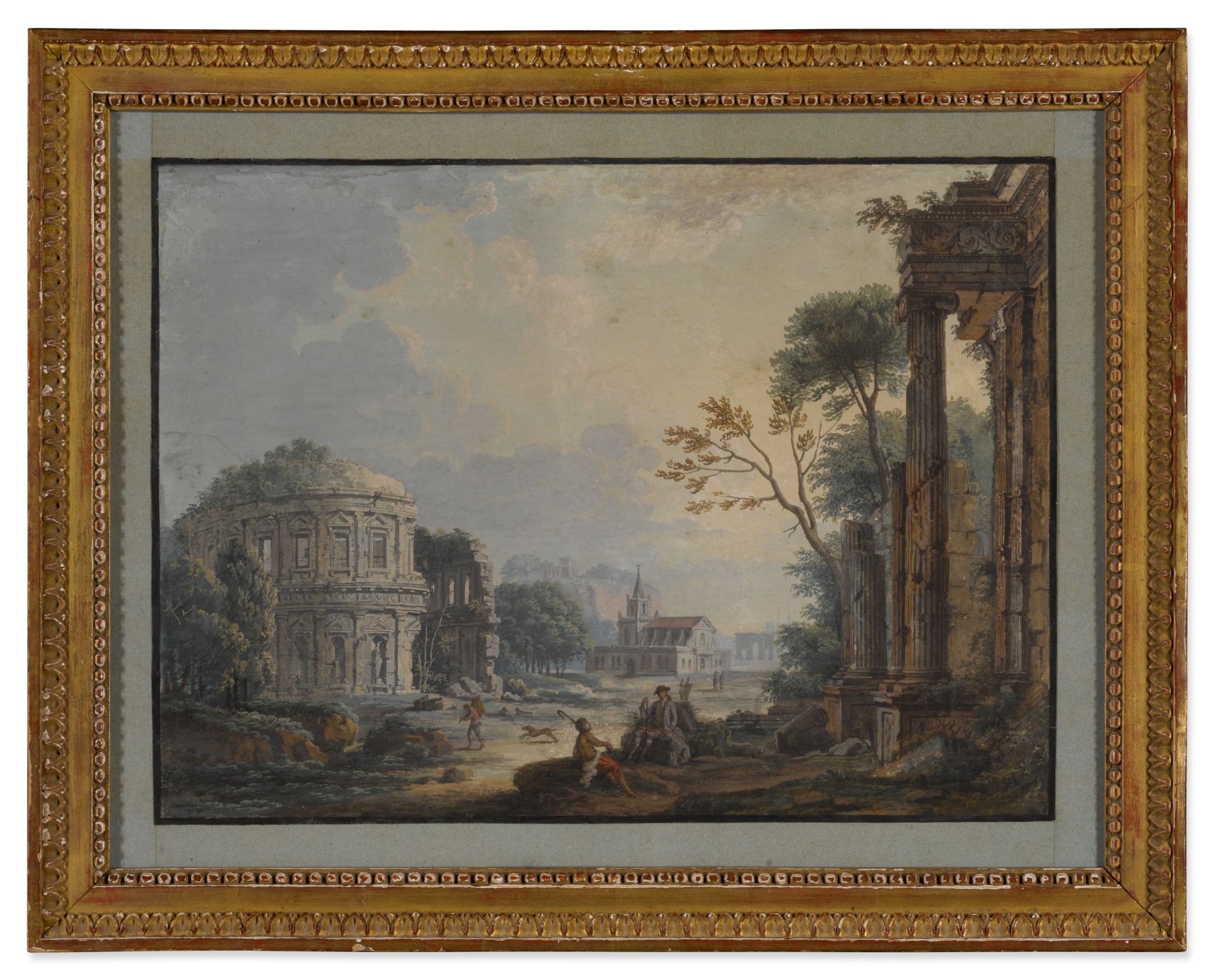Pierre Antoine Demachy | A Pair of Architectural Capricci | MutualArt