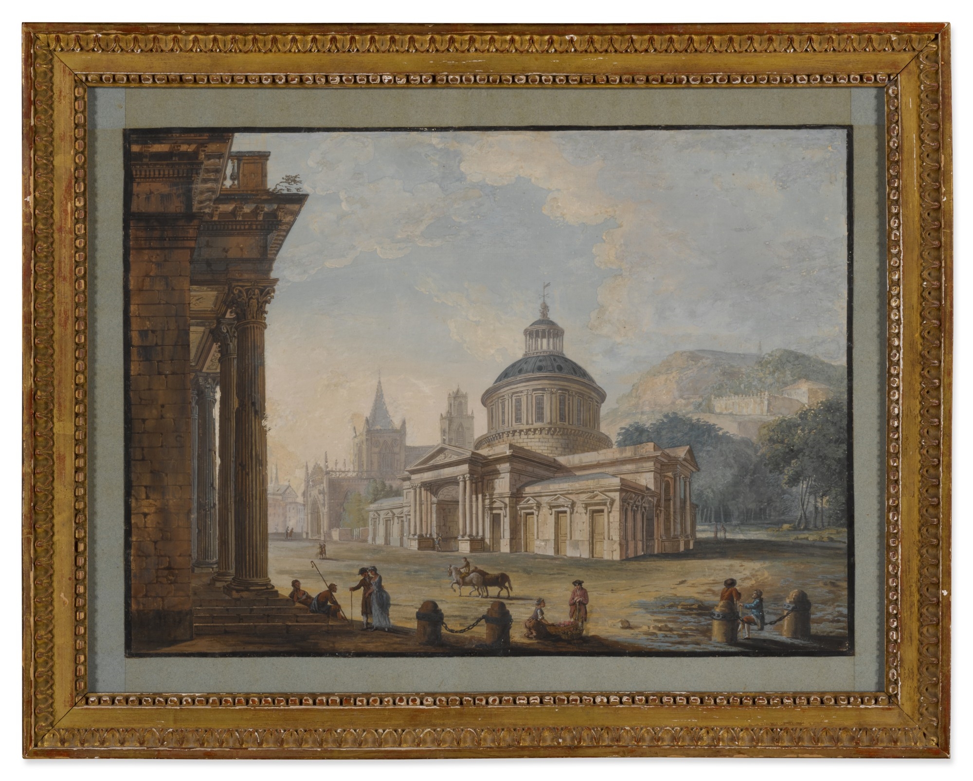 Pierre Antoine Demachy | A Pair of Architectural Capricci | MutualArt