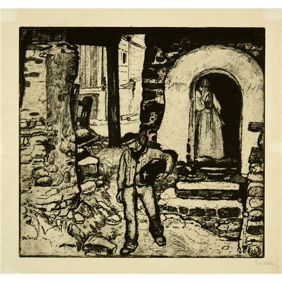 Edouard Vallet | L'enfant mort (1914) | MutualArt