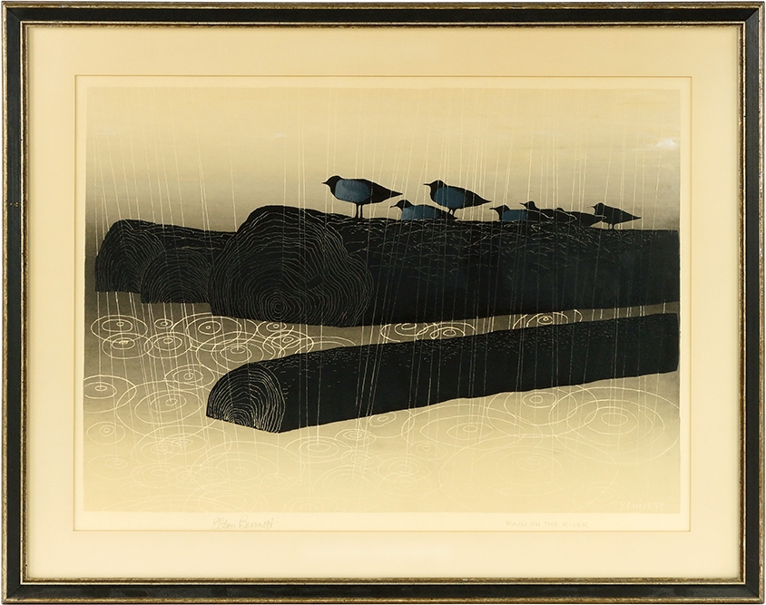 Elton Bennett | Rain on the River | MutualArt