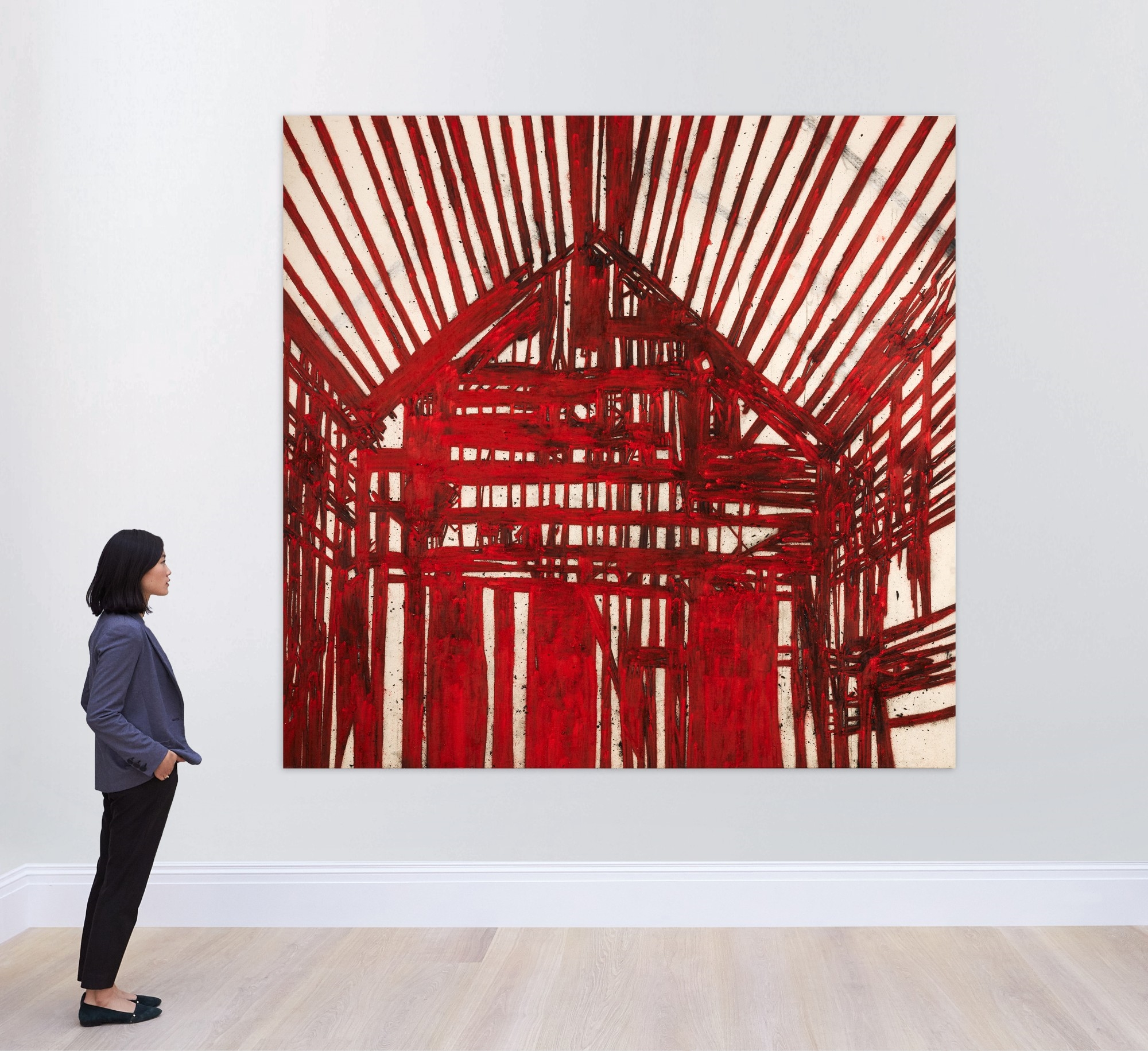 Tony Bevan | Red Interior (1999) | MutualArt