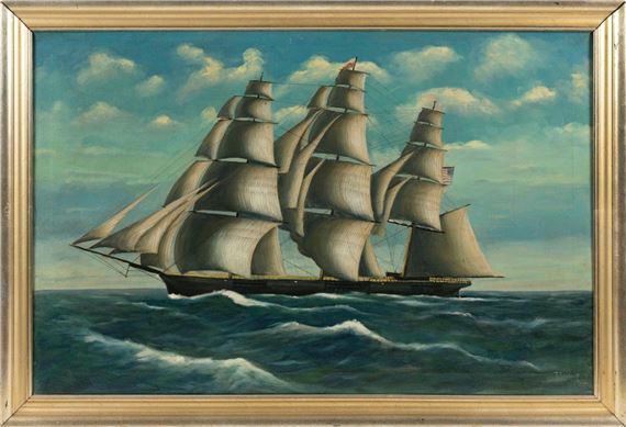 T. Bailey | Portrait of a clipper ship. | MutualArt
