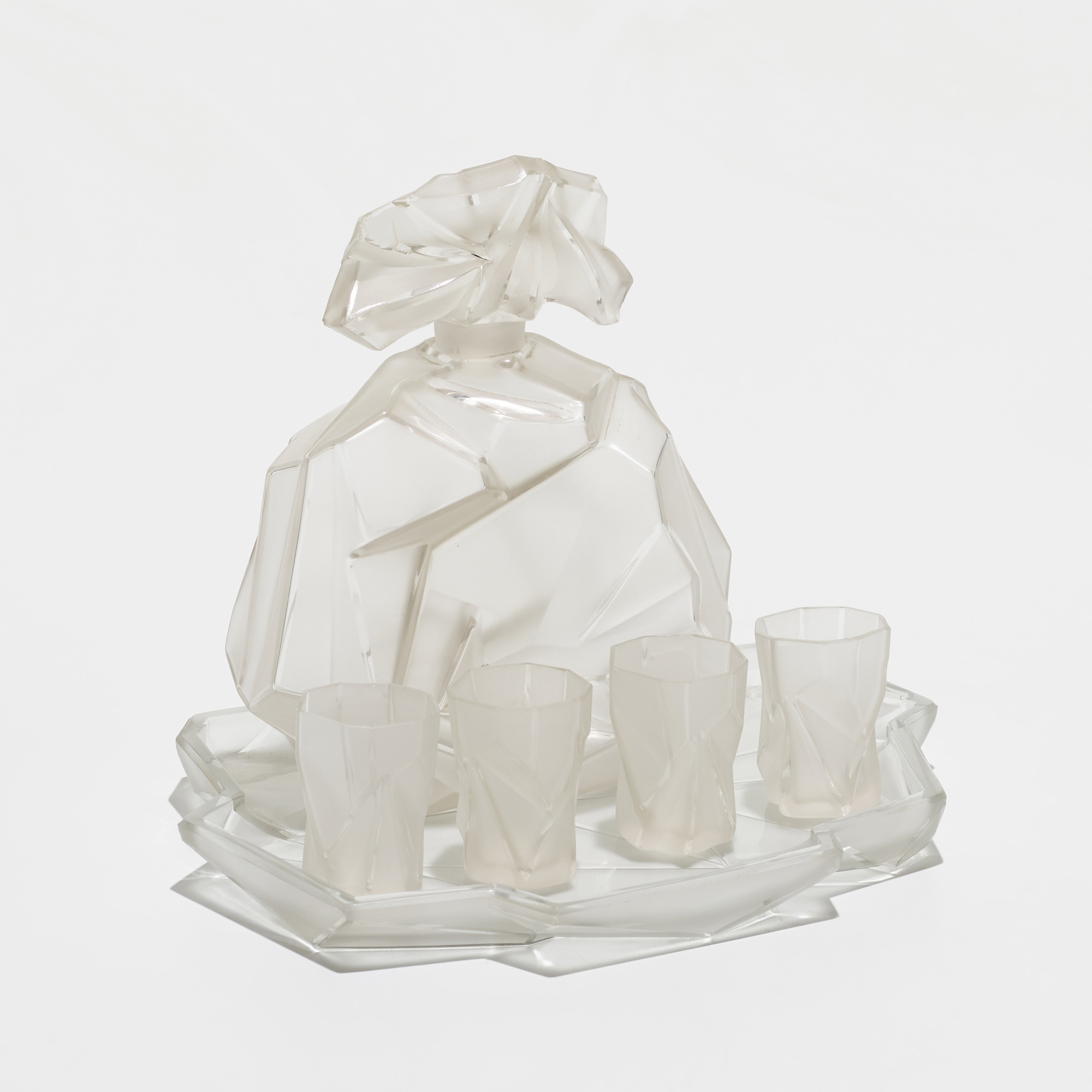 Reuben Haley | Ruba Rombic decanter set (Circa 1930) | MutualArt