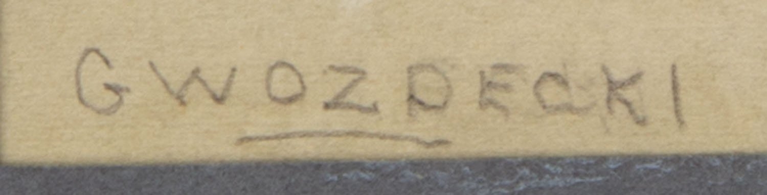 Gustaw Gwozdecki | Portret kobiety (1920) | MutualArt