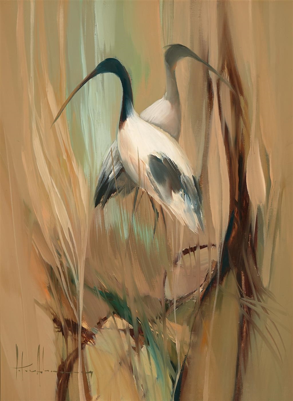 Peter Abraham | Waterbirds | MutualArt