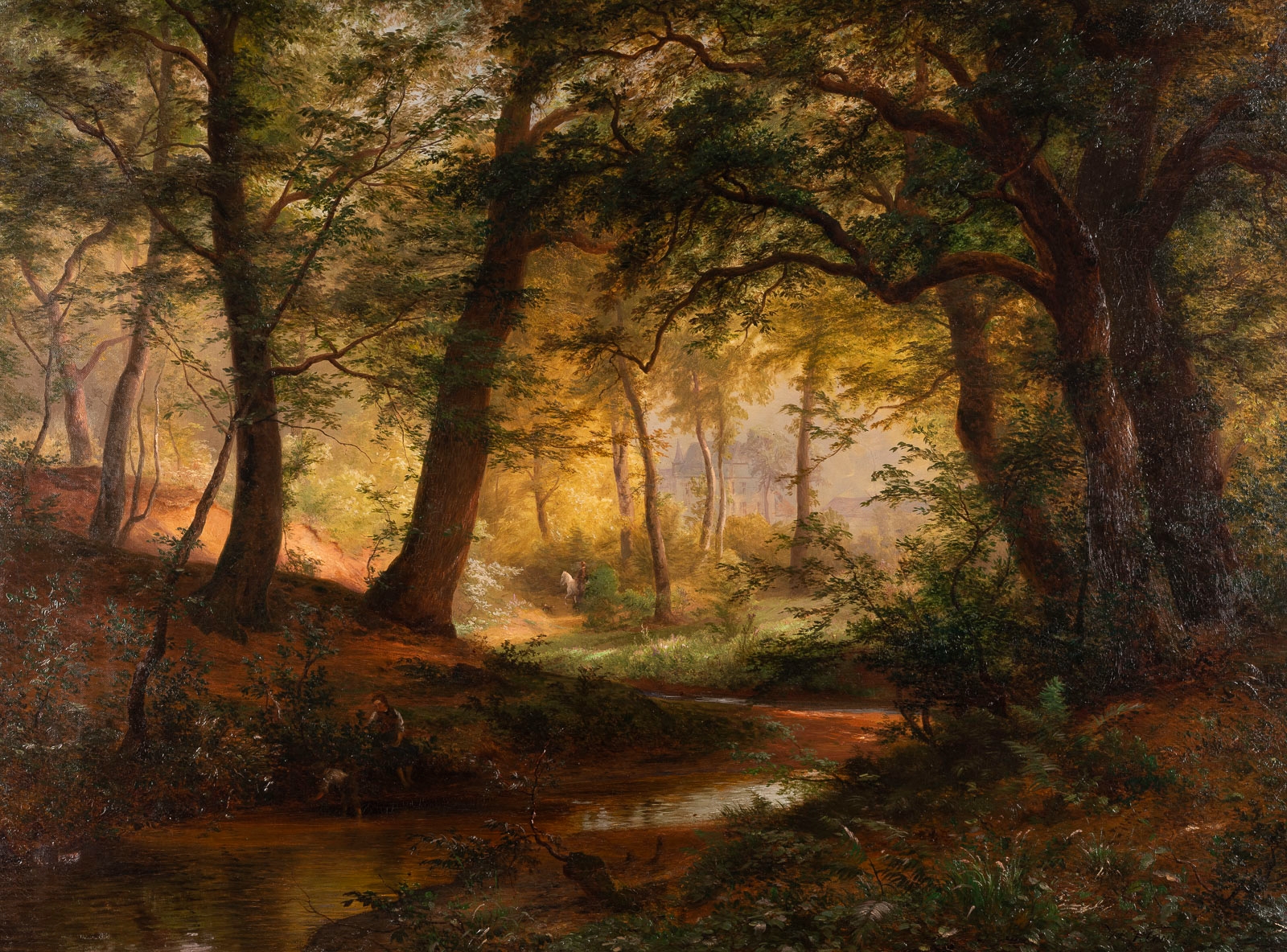 Wilhelm Klein | Romantic forest landscape (1868) | MutualArt
